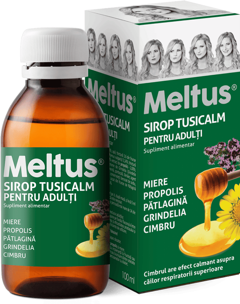 Meltus sirop Tusicalm pentru adulți recomandat în tusea seacă - Meltus